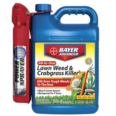 Bayer All-in-One Lawn Weed & Crabgrass Killer 1.3gal RTU Power Sprayer ...