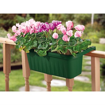 Apollo Adjustable Rail Planter - White 24in | BFG Supply