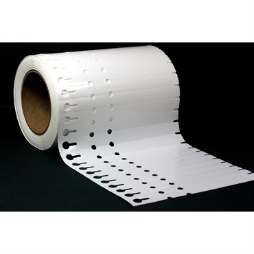 DPI 1000/Roll 9x1" White Wrap Around Tags | BFG Supply