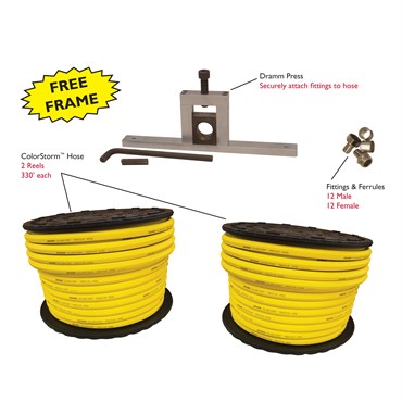 Dramm Colorstorm Custom Hose Kit .75in Yellow (1/CS) | BFG Supply