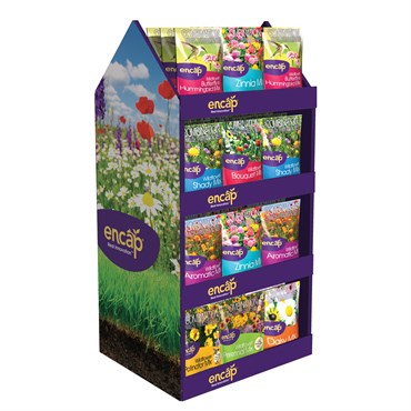 Encap 72pc Mixed 2# Flower Pouch QP Display | BFG Supply