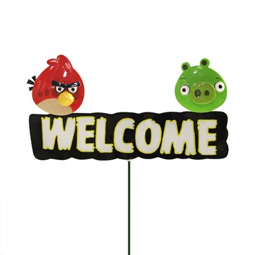 Exhart Angry Birds Welcome Sign | BFG Supply